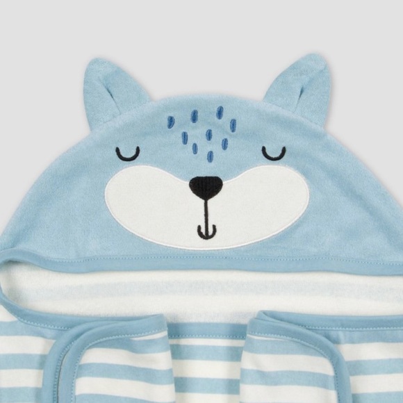 Gerber | Bath, Skin & Hair | New Gerber Baby Boys Hooded Terry Fox Bath ...